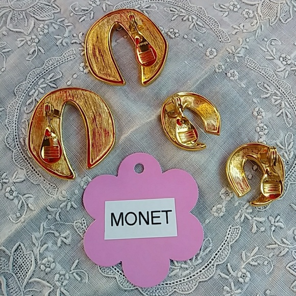 Monet | Jewelry | Vintage Monet Earrings 2 Pairs Of Clip Backs | Poshmark